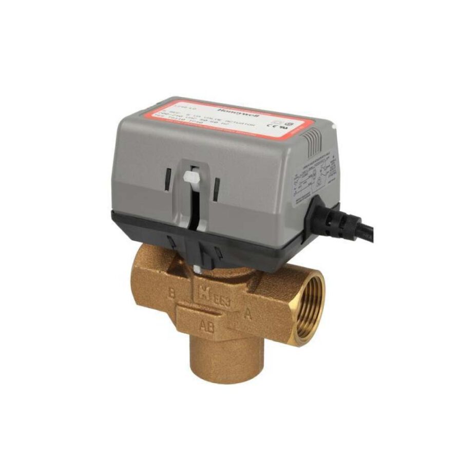 HONEYWELL 2 Way Control Valve 220 Vac. [ON/OFF] Electric Return ...